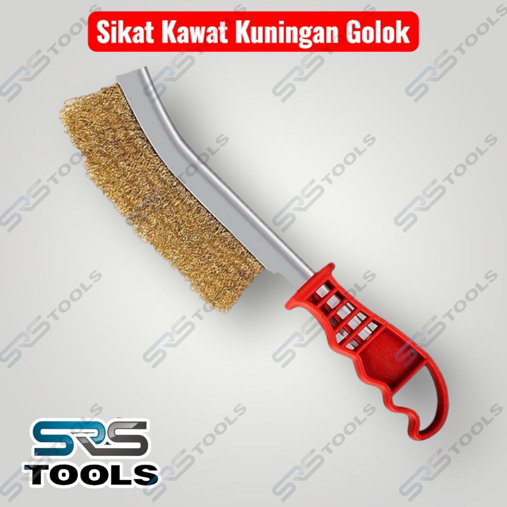 Jual Sikat Kawat Kuningan Model Pisau Golok 10 Inch / Sikat Kawat Baja ...