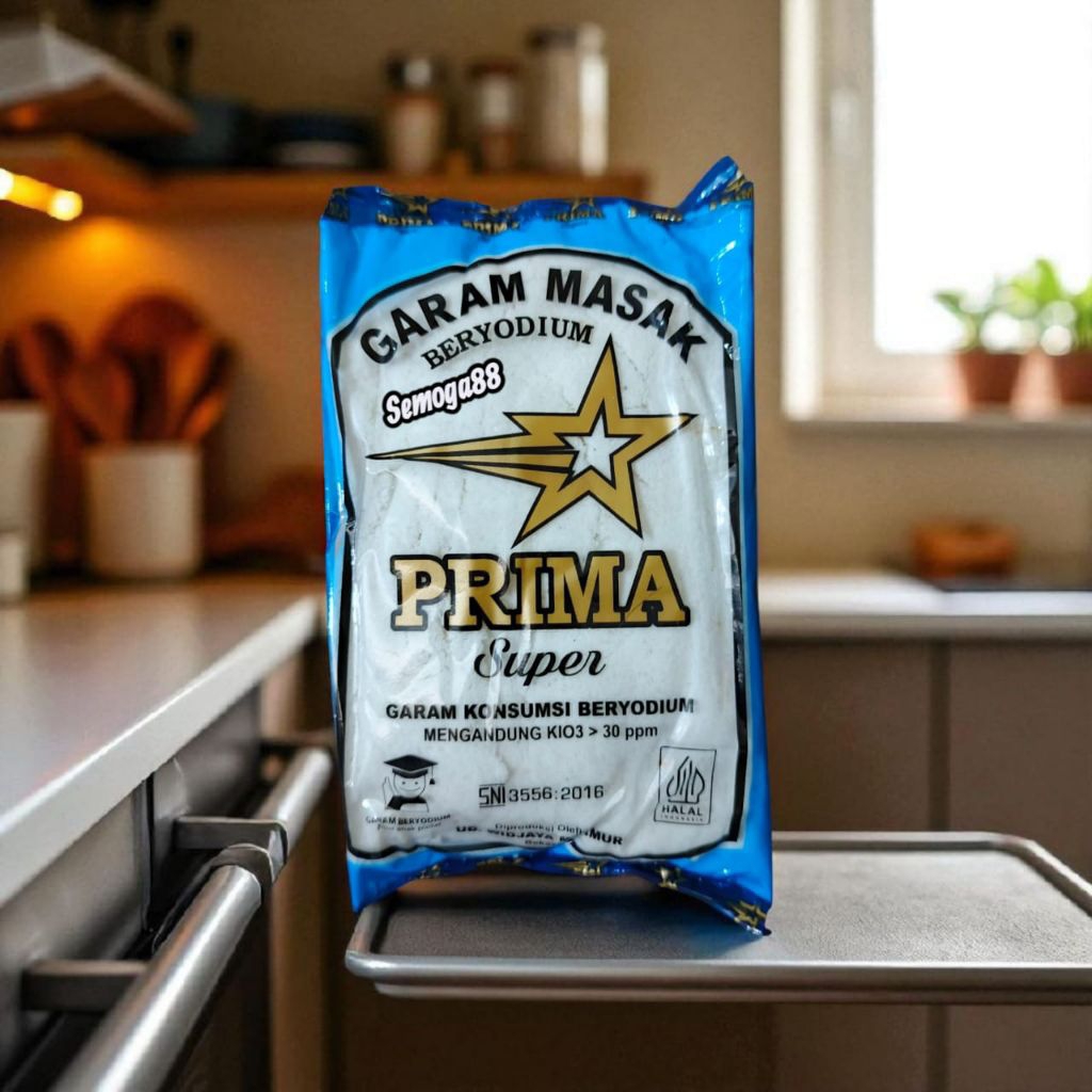 Jual GARAM DAPUR CAP PRIMA SUPER KEMASAN 150 GRAM / GARAM BERYODIUM ...