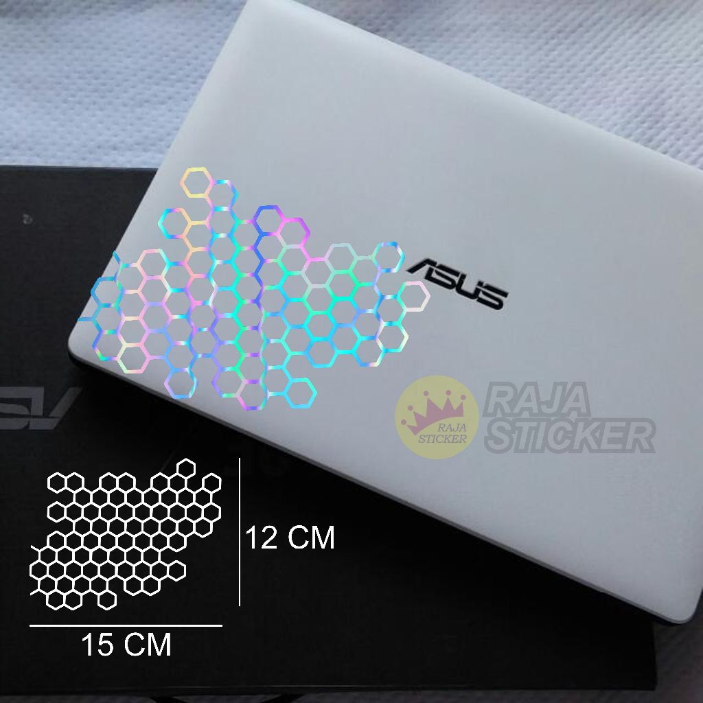 Jual Sticker Sarang Lebah hologram Stiker Cutting Laptop | Shopee Indonesia