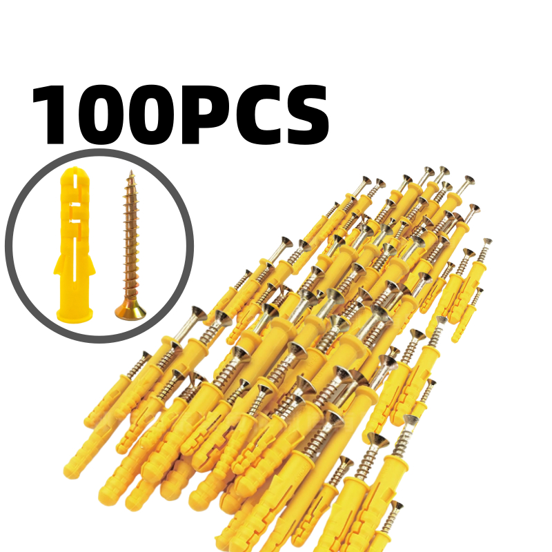 Jual 【COD】100 Set Vischer Set Piser Set Skrup Angkur Baut Set Sekrup ...