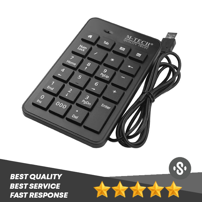 Jual MTECH Numeric Keypad Wired Portable Numerik Tombol Multimedia ...
