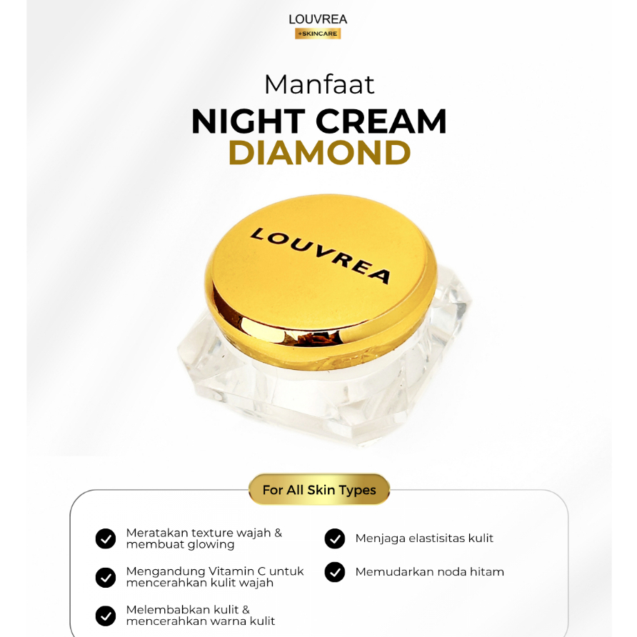 Jual Louvrea Night Diamond (Night Cream) | Shopee Indonesia