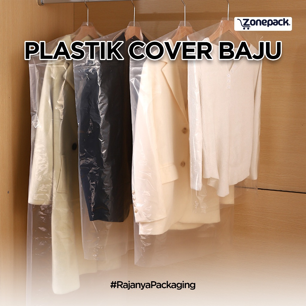 Jual Cover Baju Transparan Gantungan Anti Debu Pelindung Pakaian ...