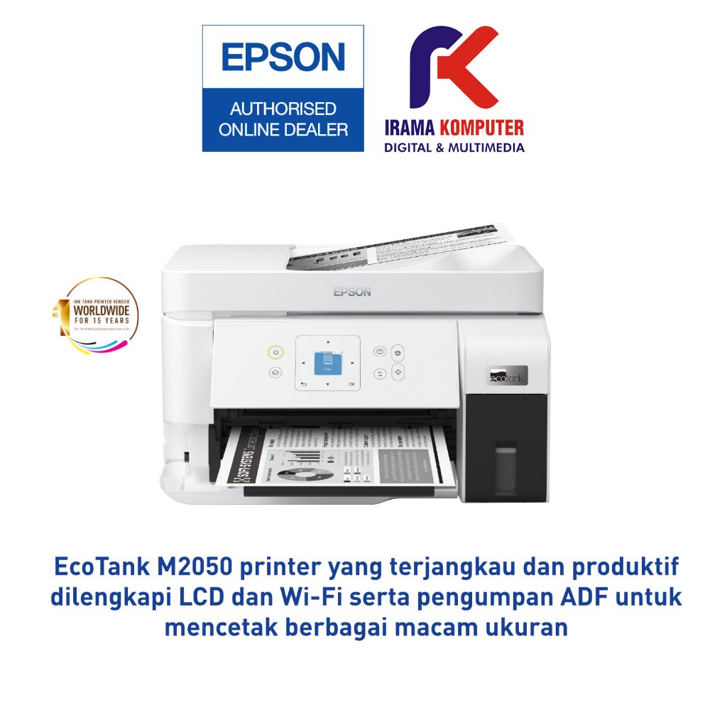 Jual Printer EPSON M2050 InkTank Multifungsi ADF Wireless | Shopee ...