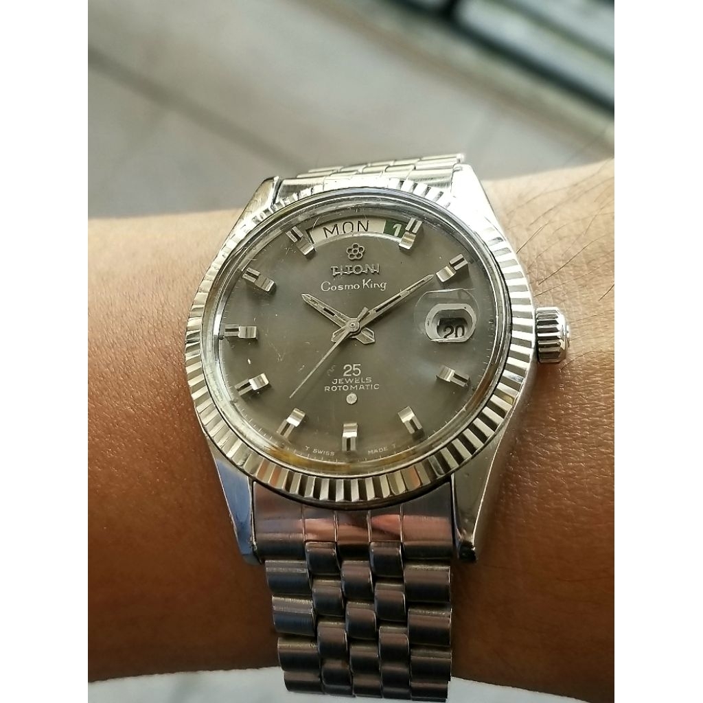Jual 70s Vintage Titoni Cosmo King cosmoking President day date ...