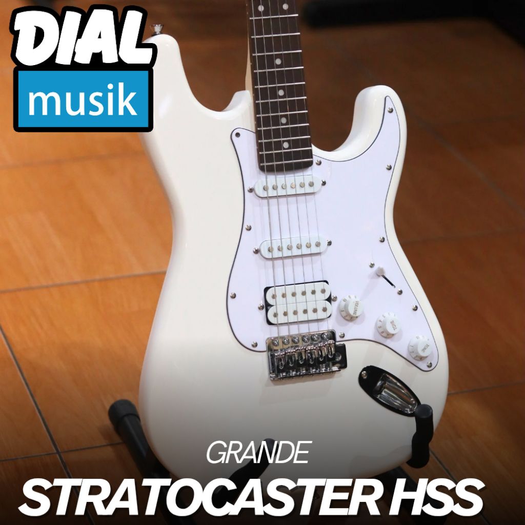 Jual Grande GST100 Electric Guitar Stratocaster HSS WH - GST-100 / GST ...