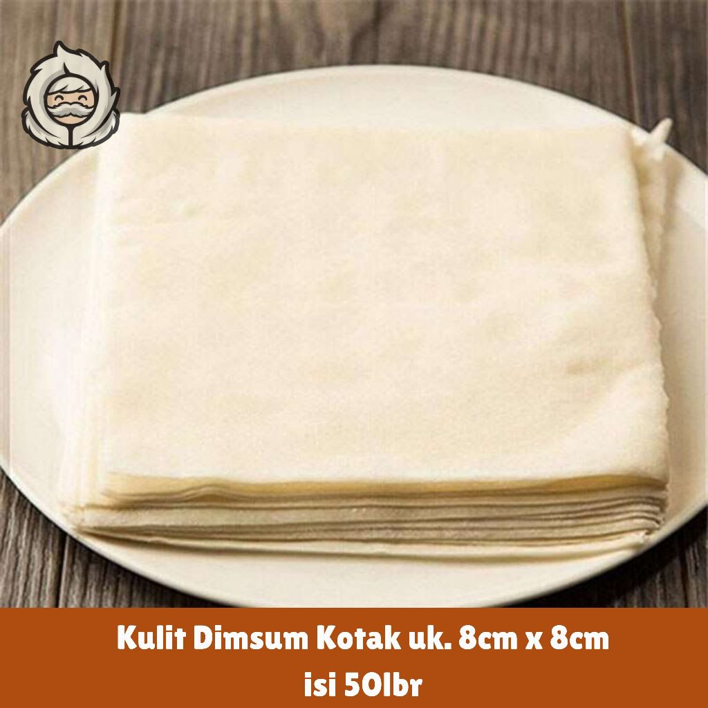 Jual Kulit Dimsum Pangsit Kotak Isi 50 Lembar 8x8cm Frozen Halal Cocok ...