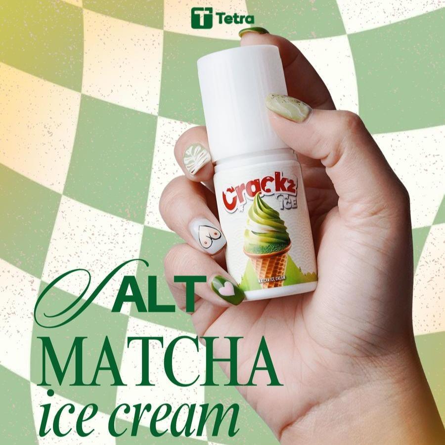 Jual CRACKZ ICE V8 CRACKZ MATCHA ICE CREAM SALTNIC 25MG 30ML ORIGINAL ...