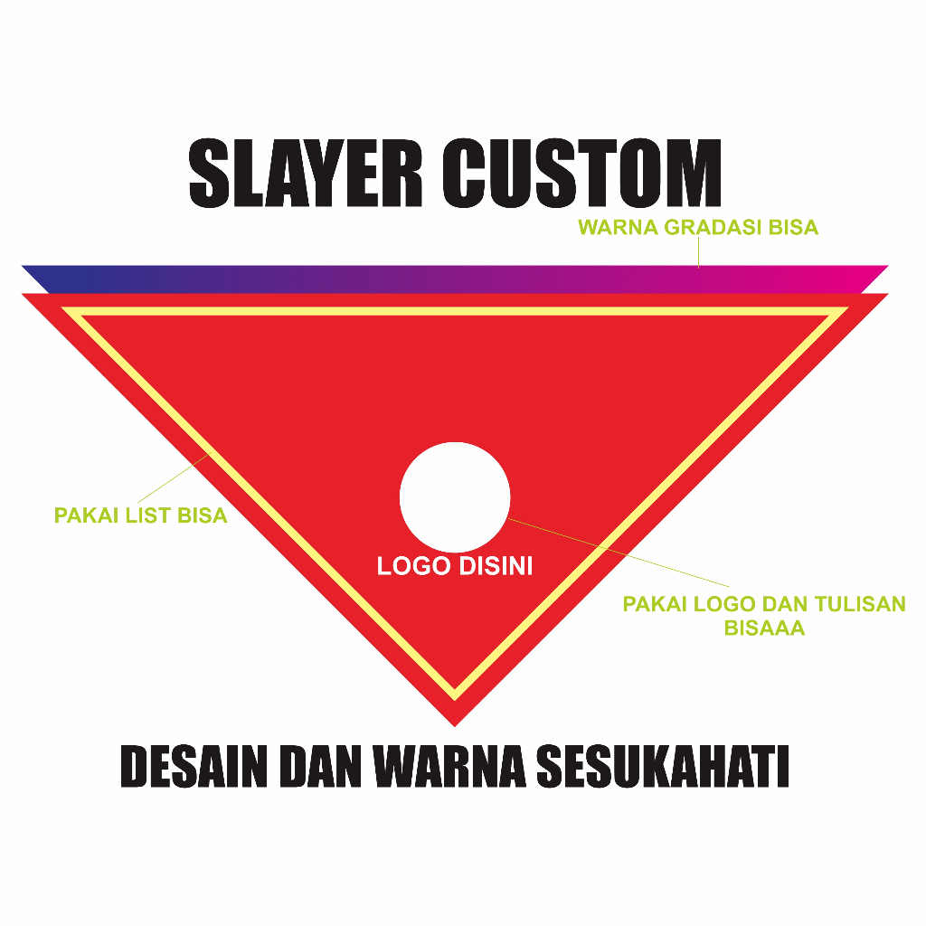Jual SLAYER / SYAL CUSTOM SESUKA HATI | Shopee Indonesia