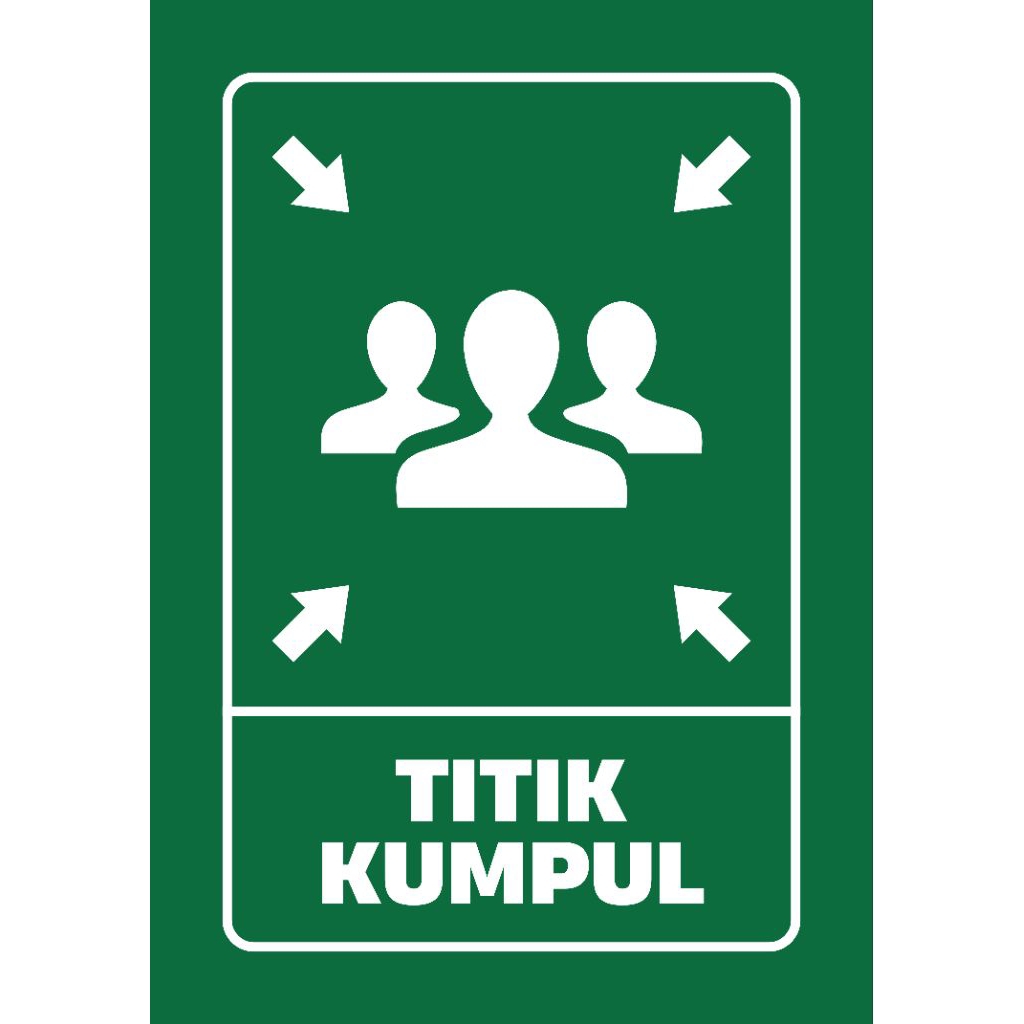 Jual Rambu papan tanda titik kumpul | Shopee Indonesia