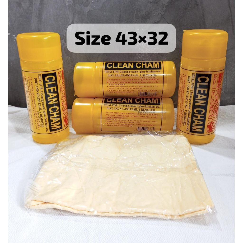 Jual Lap Kanebo Clean Cham + Tabung Packing | Ukuran 43x32cm | | Shopee ...