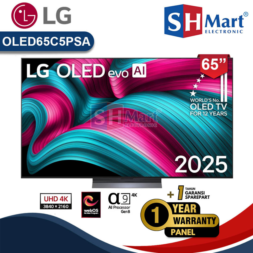 Jual Lg Oled Tv 65 Inch 4K Evo AI 65C5 Alpha 9 AI Processor Gen8 AI Magic Remote OLED65C5PSA NEW ...