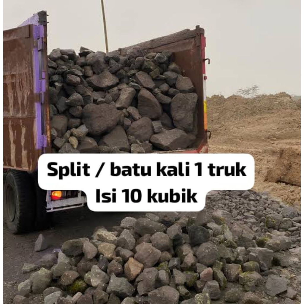 Jual Split / Batu Kali 1 Truk isi 10 m³ (Khusus Area Bekasi) | Shopee ...