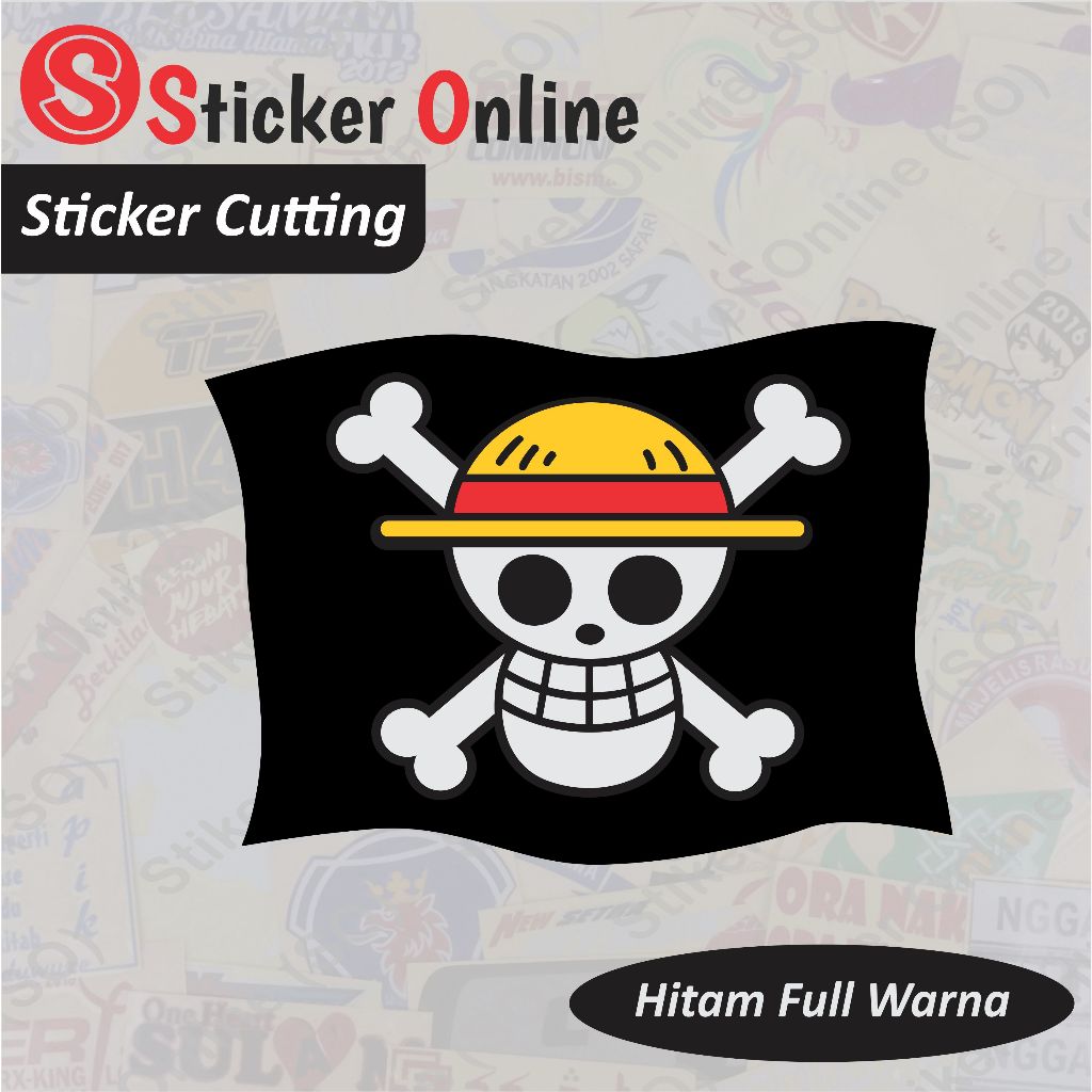 Jual Stiker Bendera One Piece | Sticker Cutting Flag One Piece Motor ...