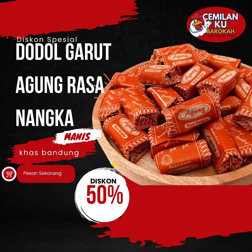 Jual Dodol Garut Varian Rasa Nangka Fresh Dan Tidak Lengket Dodol Agung ...