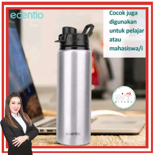 Jual ECENTIO BOTOL MINUM SPORTS 750 ML (A10501) | Shopee Indonesia
