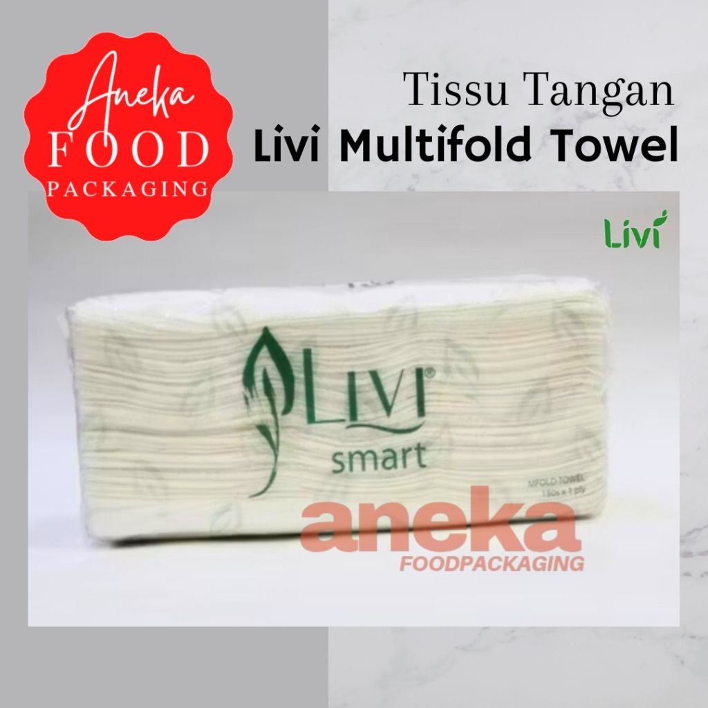 Jual Tissu multifold hand towel LIVI/tisu tangan/tissue kasar | Shopee ...