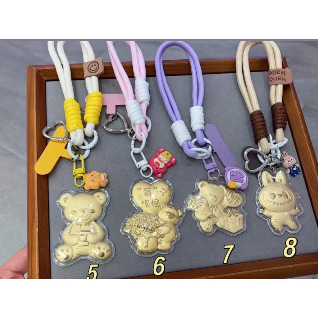 Jual GANCI EMAS / BAG CHARM GOLD 24K KEYCHAIN 999 PHONE STRAP LUCU ...