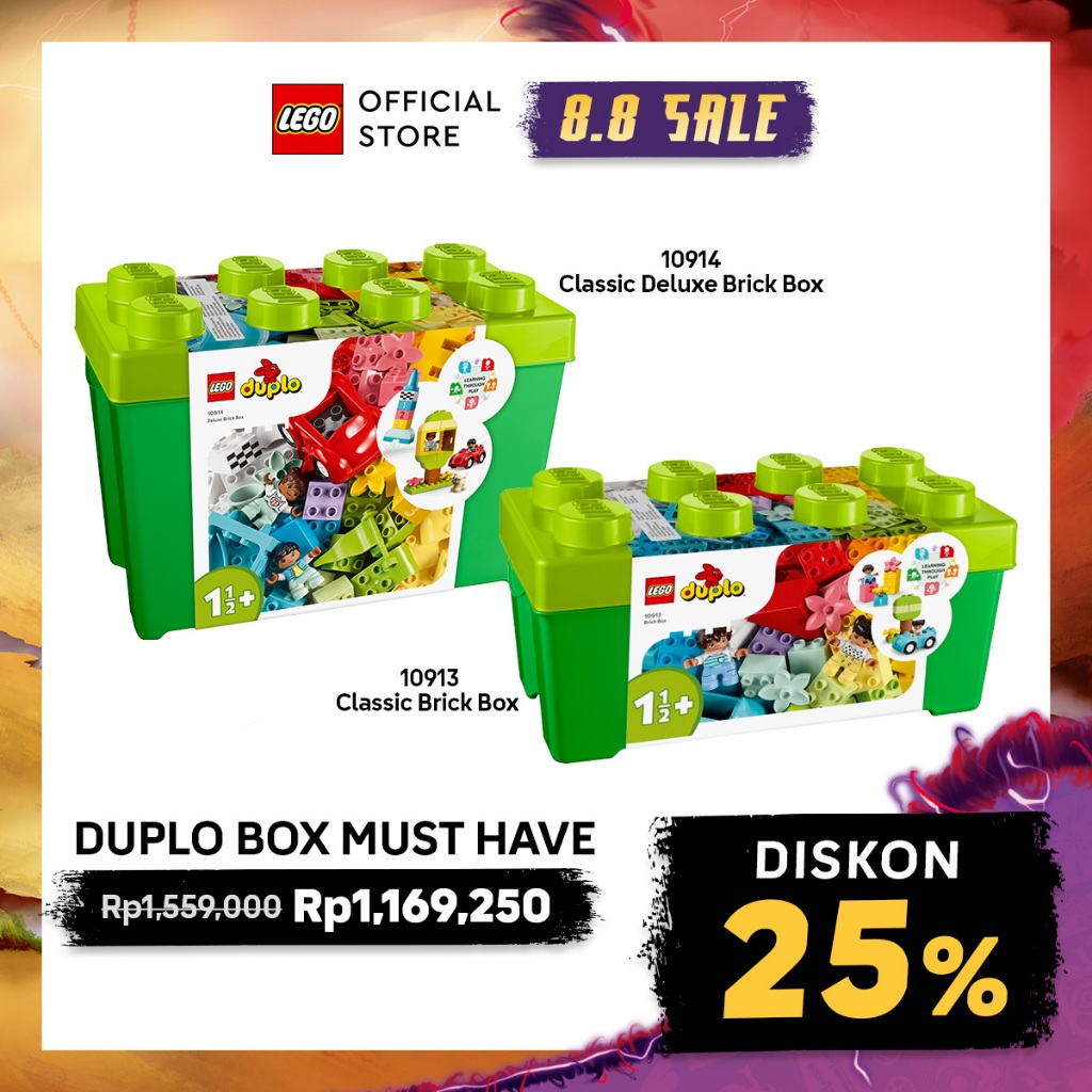 Jual LEGO DUPLO Bundle - LEGO DUPLO 10913 Classic Brick Box + LEGO ...