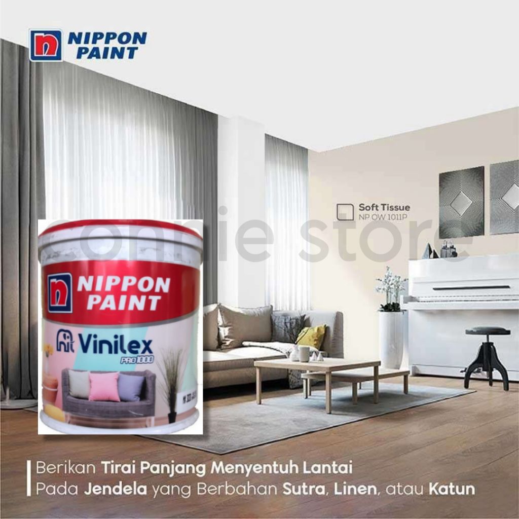 Jual Vinilex pro 1000 4.5kg SOFT TISSUE NP OW 1011P cat tembok Nippon ...
