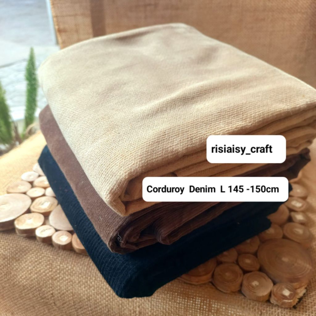Jual Kain Corduroy / Codoray/ Cororai Denim Cotton Premium Import Kain ...