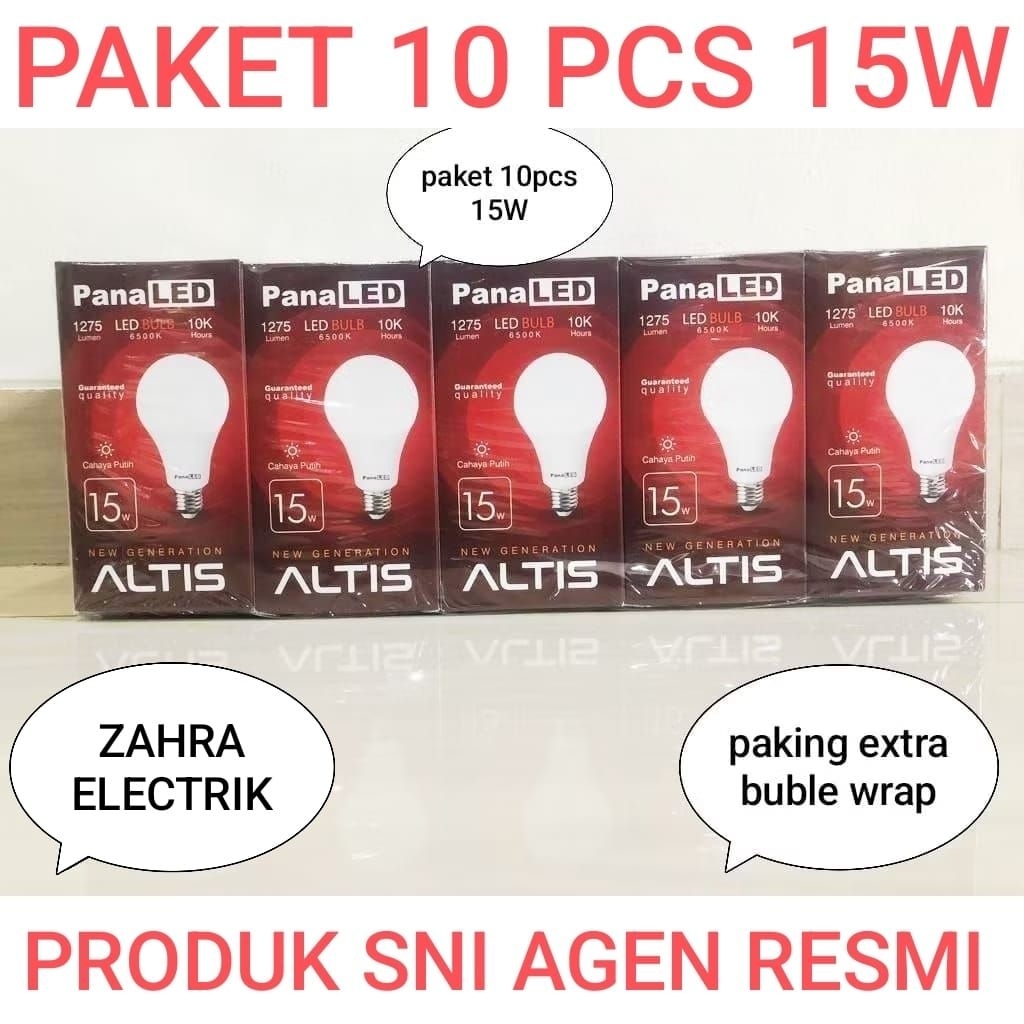 Jual BOHLAM LED / LAMPU LED PANALED ALTIS 15 W PAKET 10PCS | Shopee Indonesia