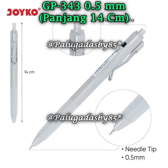 Jual (1 Biji) GROSIR Bolpen JOYKO GP-343 Pasuteru Gel 0.5 mm / Gel Pen Pulpen Pena Joyko GP-343 ...