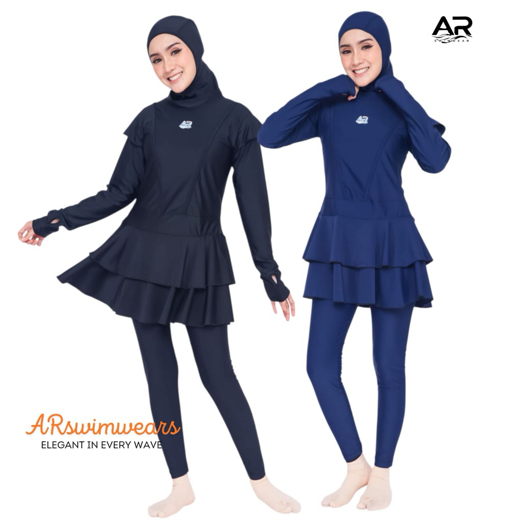 Jual AR swimwear Baju renang wanita muslimah dewasa/Baju renang ...