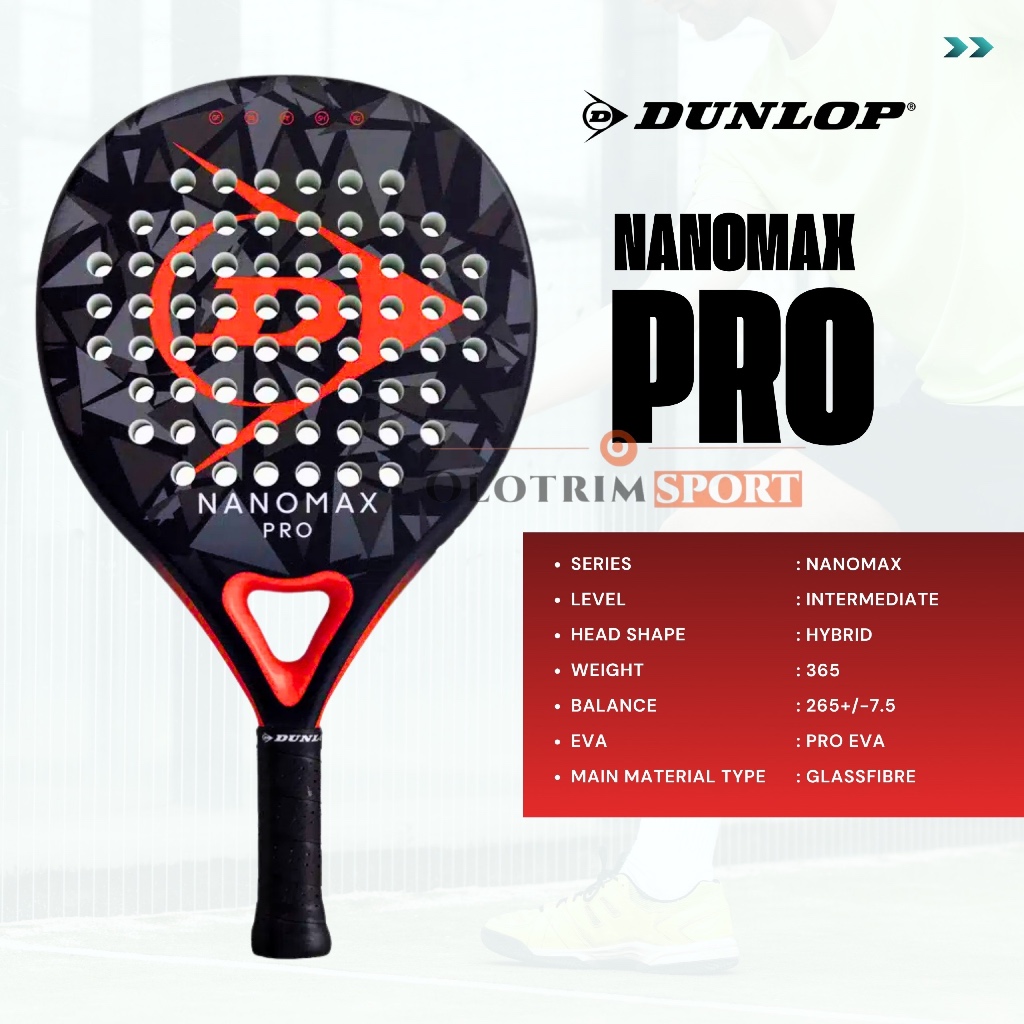 Jual Dunlop NANOMAX PRO PADEL RACKET Original | Shopee Indonesia