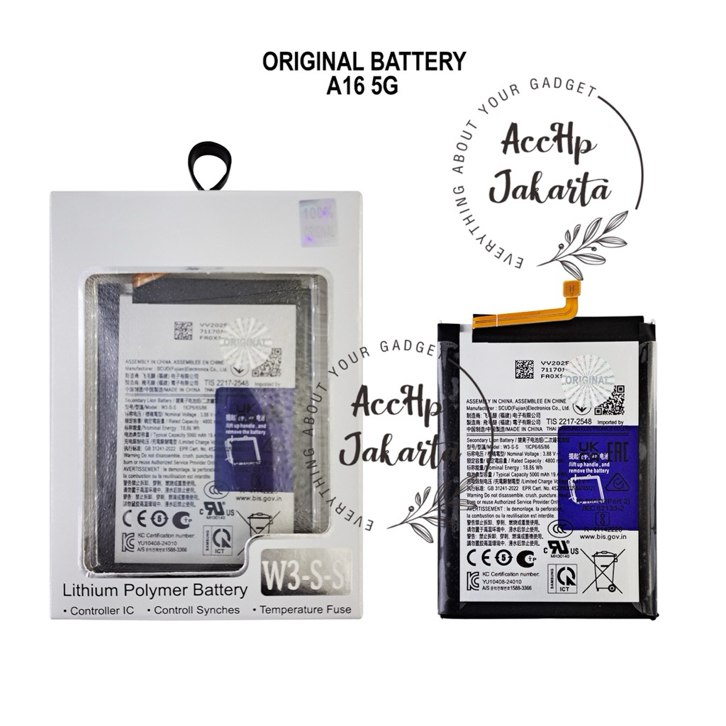 Jual Baterai Batrai Samsung Galaxy A16 5G W3-S-S Batrei Battery W3-S-S ...