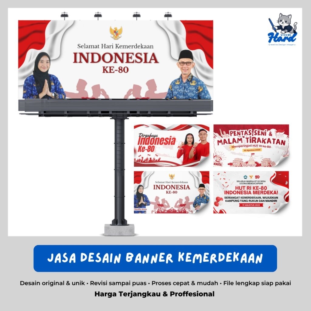Jual Jasa Desain Banner Baliho Kemerdekaan RI ke-80 - Hard Visual ...