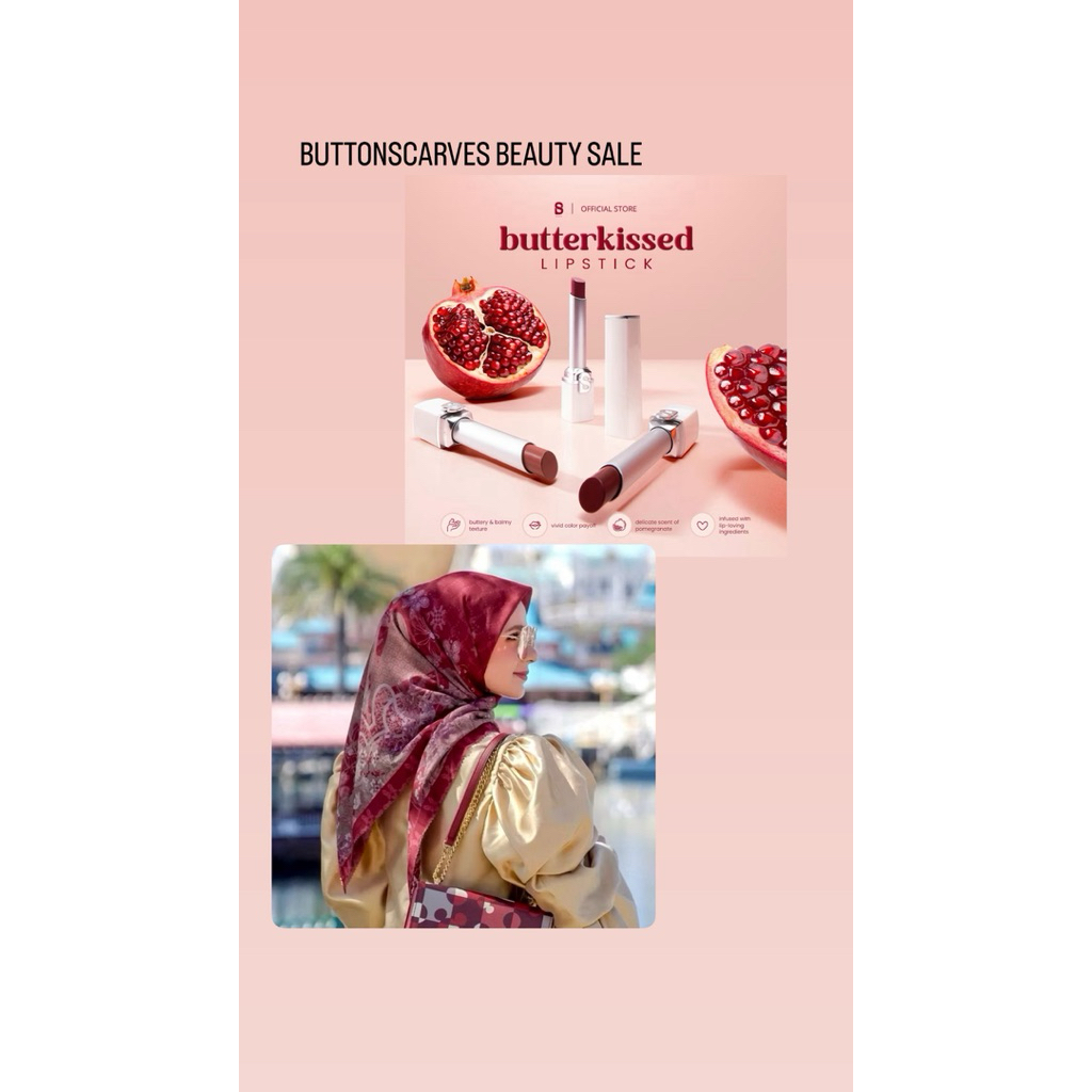 Jual buttonscarves beauty lips cream matte | Shopee Indonesia