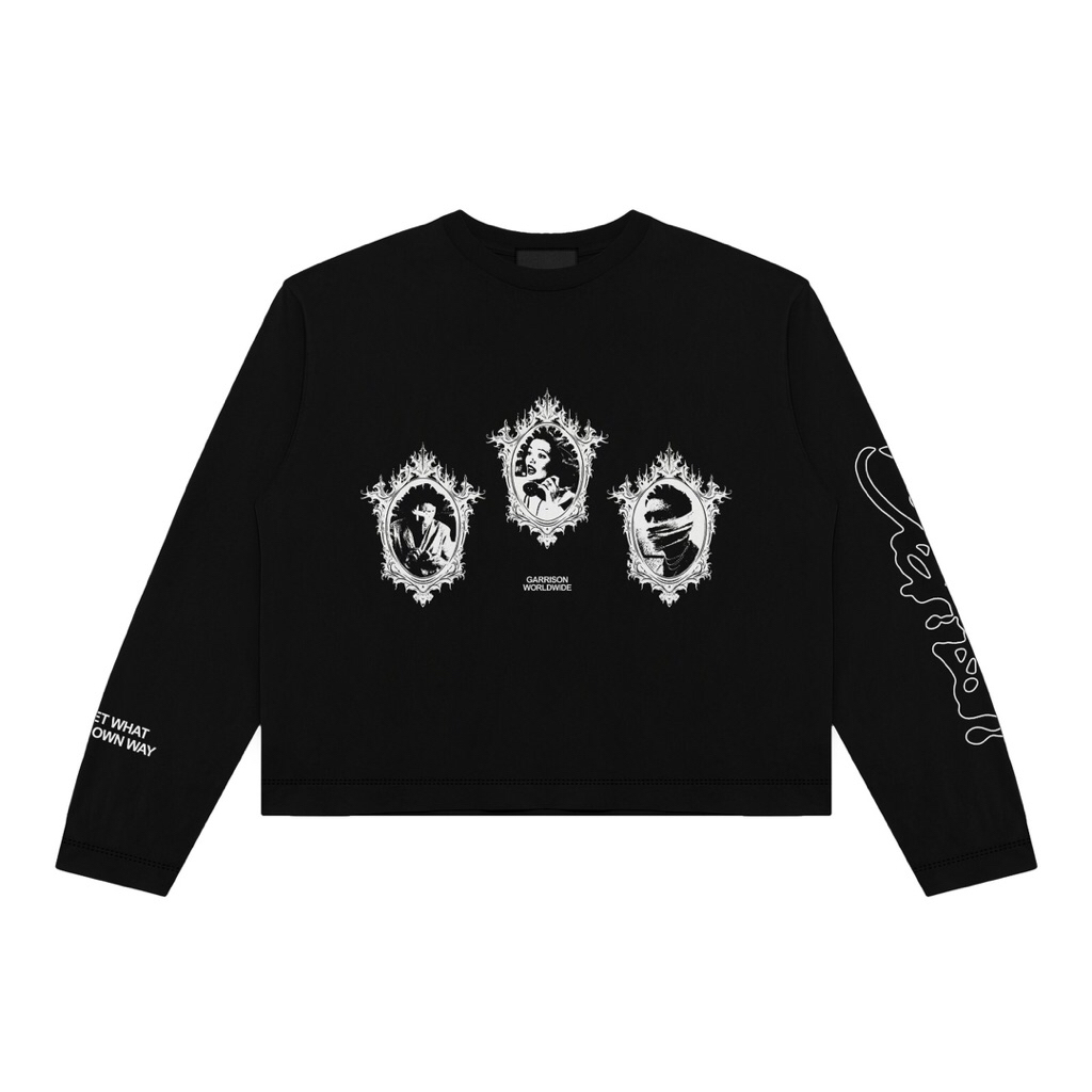 Jual GARRISON - LONGSLEEVE BOXY MIRROR BLACK | Shopee Indonesia