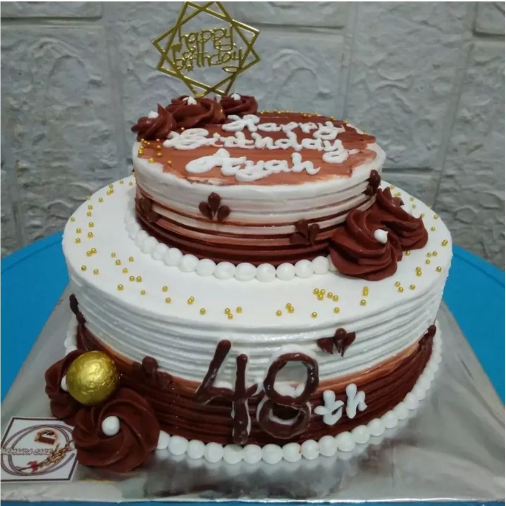 Jual kue ultah susun 16cm & 10cm (Susun Mini/kecil) | Shopee Indonesia