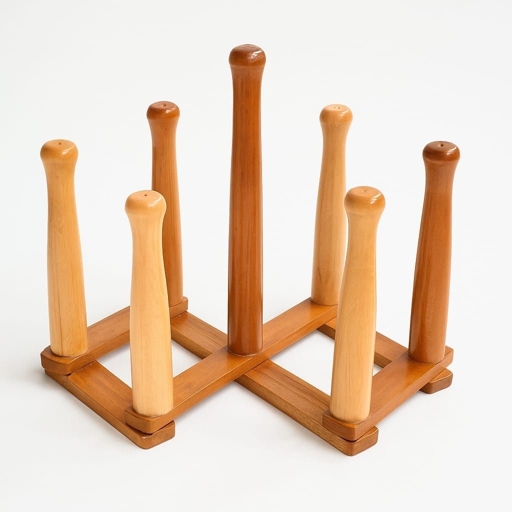 Jual rak gelas kayu lipat / tempat nyimpan gelas praktis | Shopee Indonesia