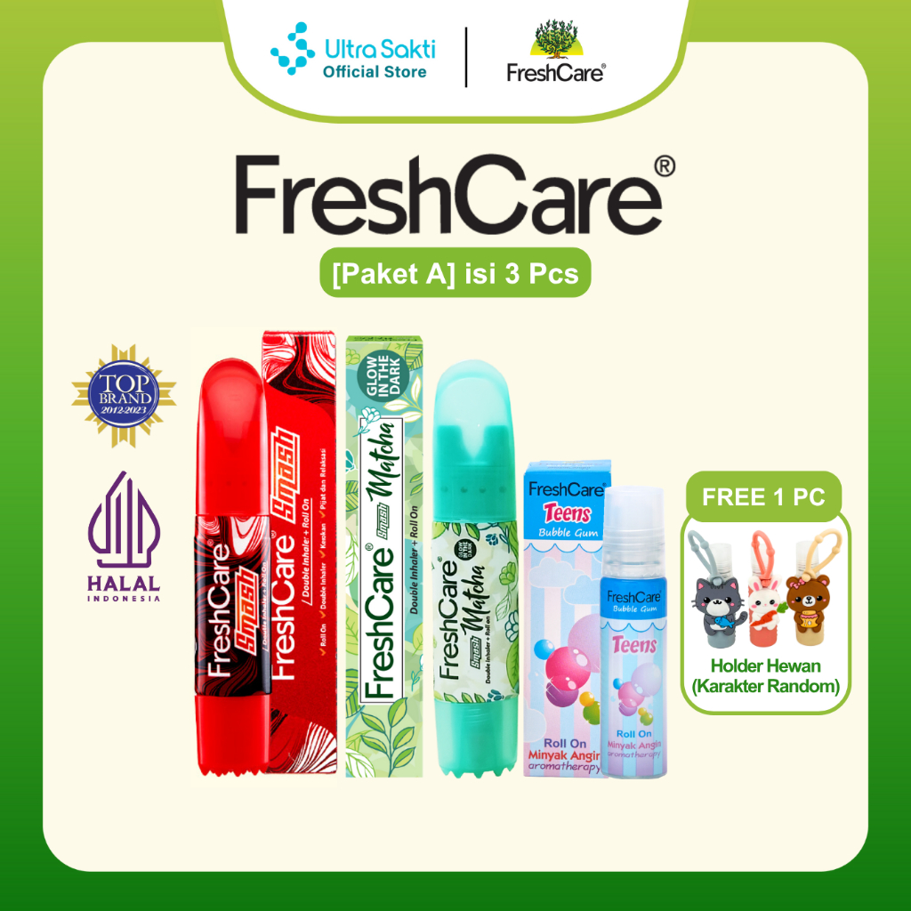 Jual Paket isi 3 - 1 FreshCare Teens + 1 FC Smash +1 FC Smash Matcha ...