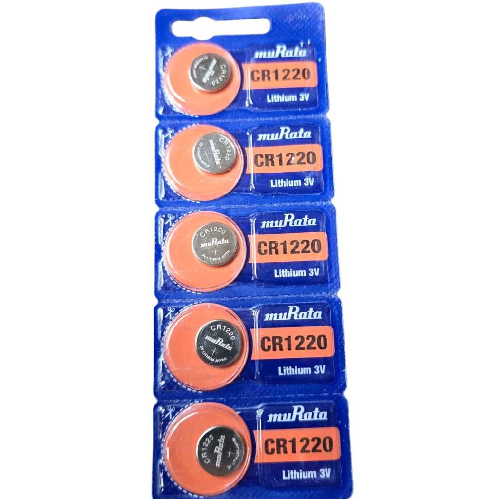 Jual ( LEMBARAN ) Batre battery MURATA CR 1220 Original batre jam ...