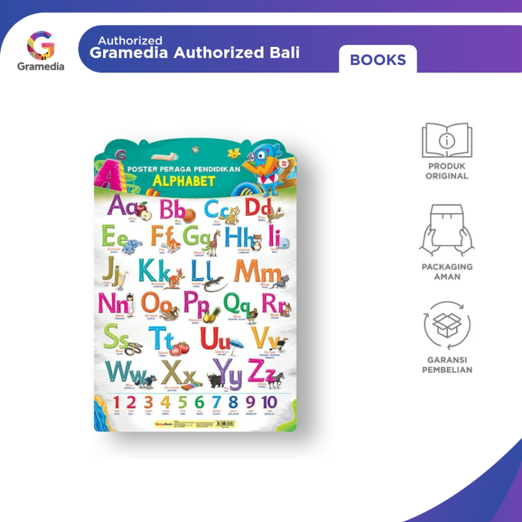 Jual Gramedia Bali - POSTER PERAGA PENDIDIKAN ALPHABET (BAHAN PPC ...