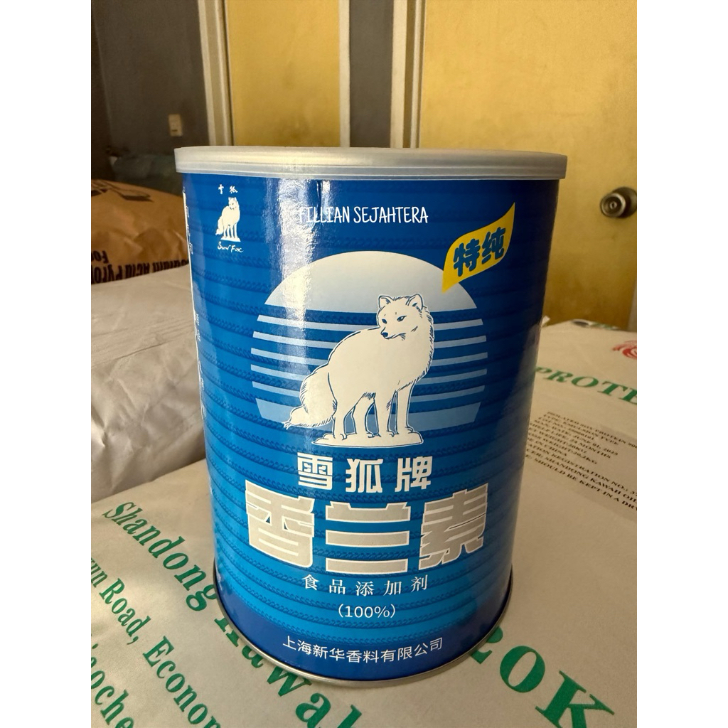 Jual Vanili Bubuk / Vanillin Merk Snow Fox Ex. Pollar Bear 1 Kg ...