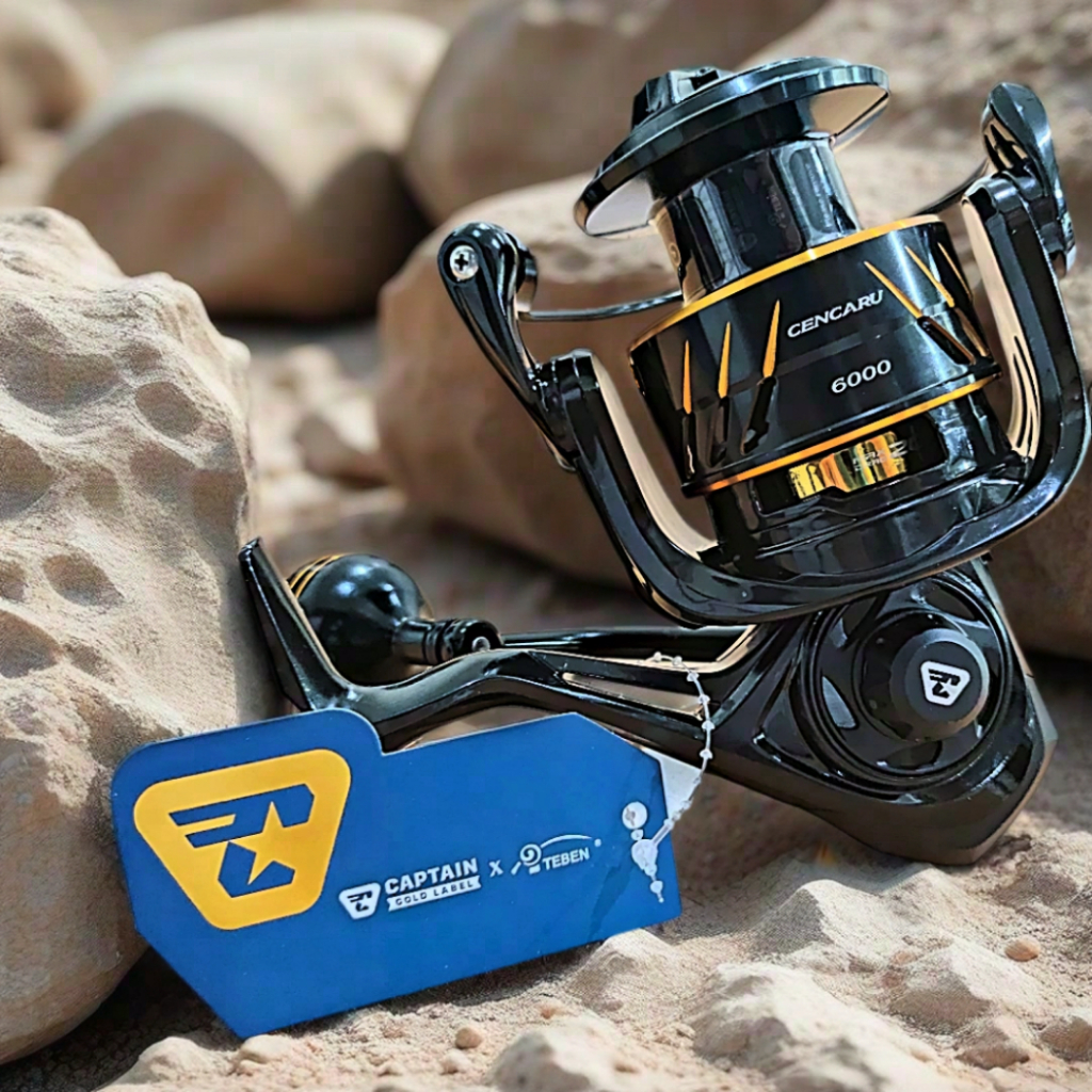 Jual Reel Pancing, Reel Captain CENCARU G0LD Label X Teben 2000 3000 ...