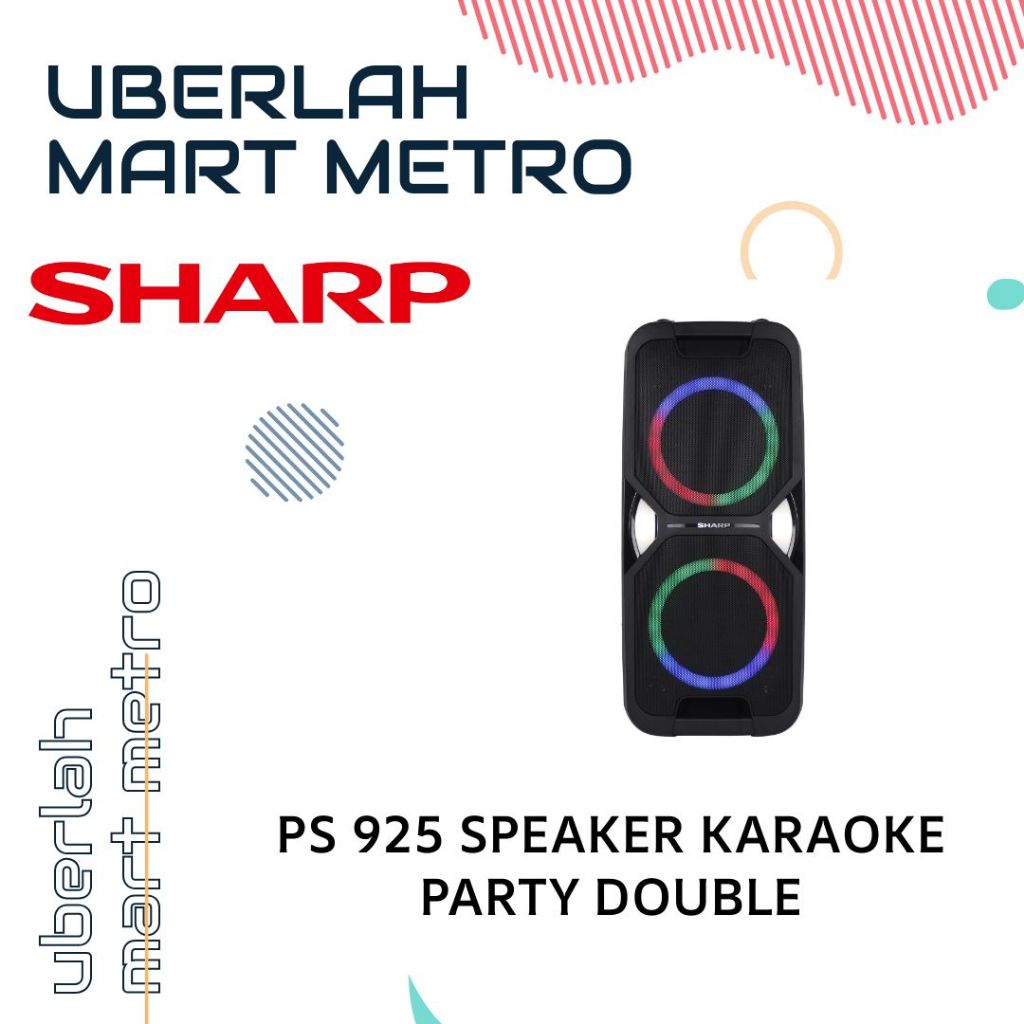 Jual SHARP SPEAKER PS-925 PARTY DOUBLE FREE MIC | Shopee Indonesia