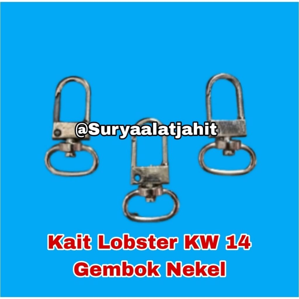 Jual Kait Lobster KW 14 Gembok Nekel +/-120pcs =rp.60.000/1bks | Shopee ...