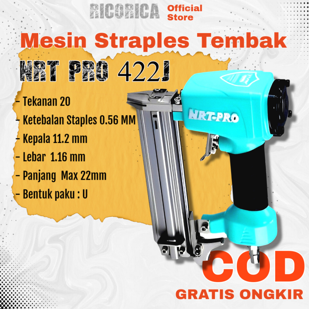 Jual Peralatan Tukang Kayu Steples Stapler Seteples Paku Gun Tembak ...