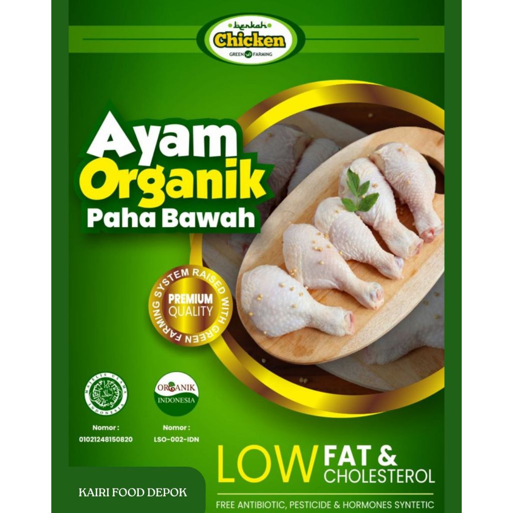 Jual Berkah Chicken | Ayam Organik Paha Bawah 1 Kg - Frozen Food Sehat ...