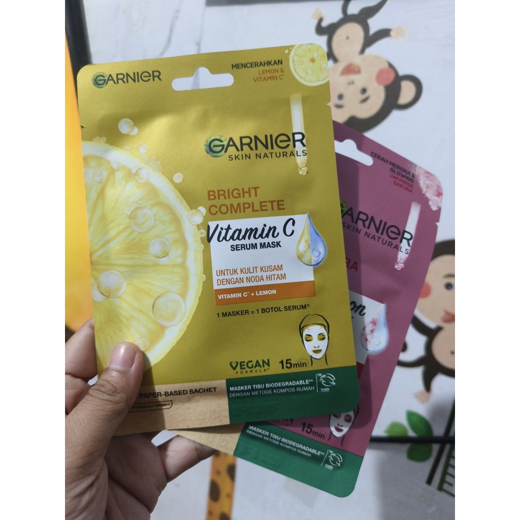 Jual GARNIER MASK SHEET MASKER GARNIER | Shopee Indonesia