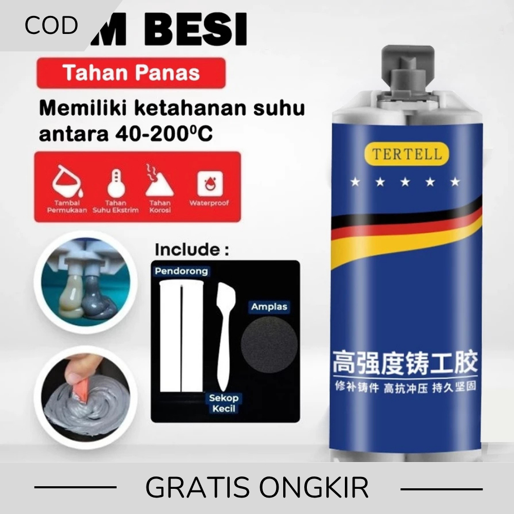 Jual Lem Besi AB Super Kuat Tahan Panas untuk Reparasi Besi, Kaca, dan ...