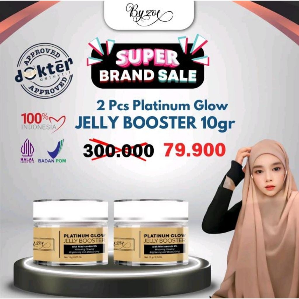 Jual PROMO 2 PCS ] Platinum Glow Jelly Booster Bpom Ri menghilangkan ...