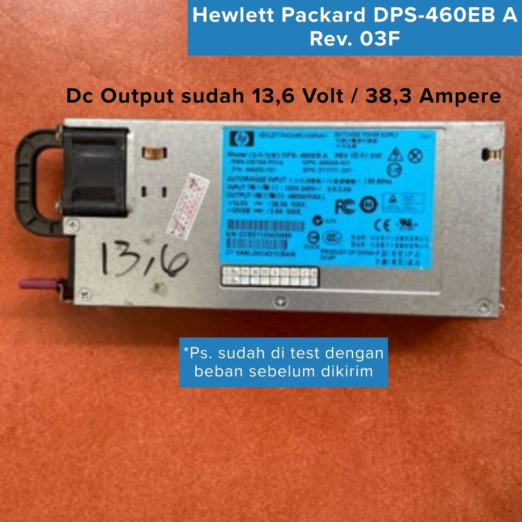 Jual Power Supply Switching PSU Hewlett Packard Model DPS-460EB A PD 14 ...