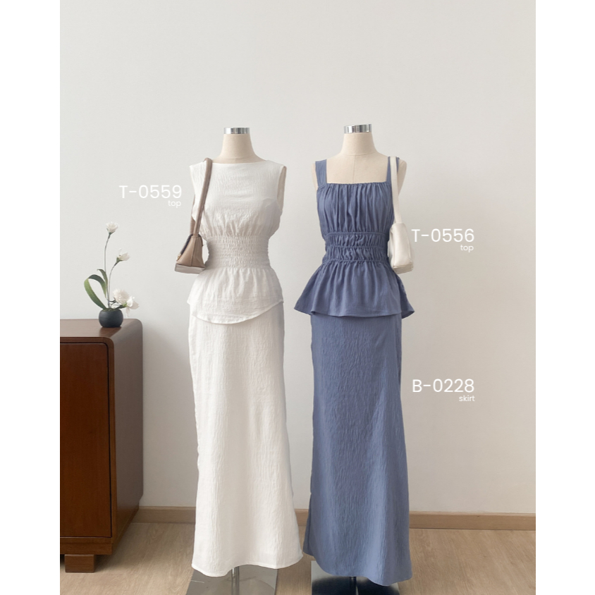 Jual Kadaka Matching Outfit | Sleeveless Airflow Linen Top and Maxi Skirt | Cloud Nine ...