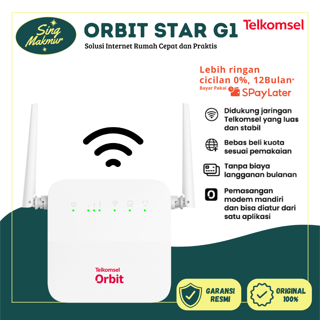 Jual Telkomsel Orbit Star G1 Modem Wifi 4G High Speed Bonus Data ...